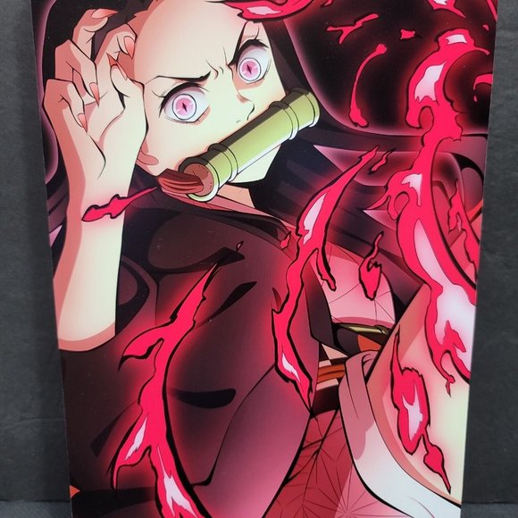 Art | Demon Slayer Nezuko Fire Anime Wall Photo Art Board Print 1175in ...